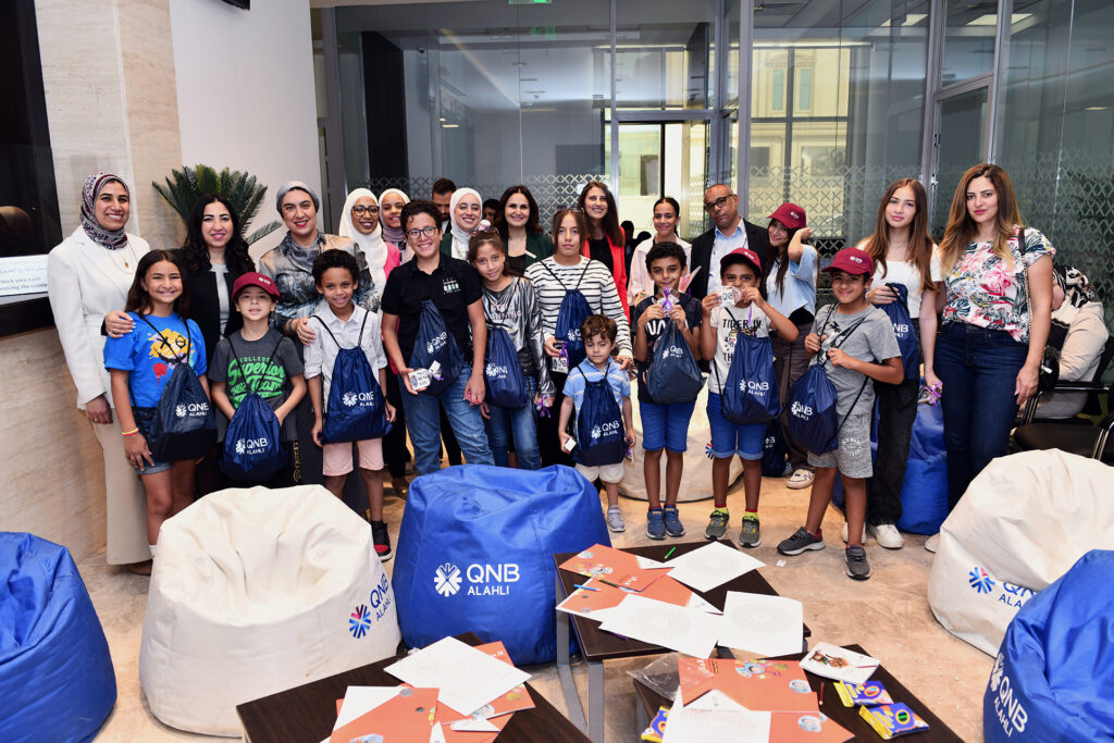 بنك QNB الأهلي يشارك في تثقيف الأطفال عن أساسيات الخدمات المصرفية «صور»